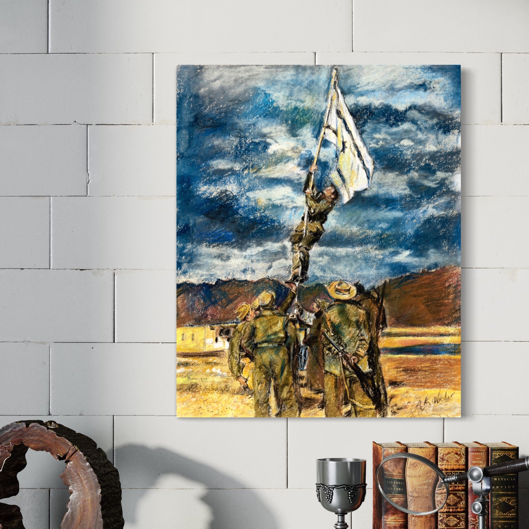 The Ink Flag by Avigail Wieder – IsraelFineArt